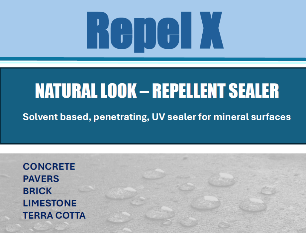 NEW Product – Repel X Natural Look Repellent Sealer – Concrete Protection